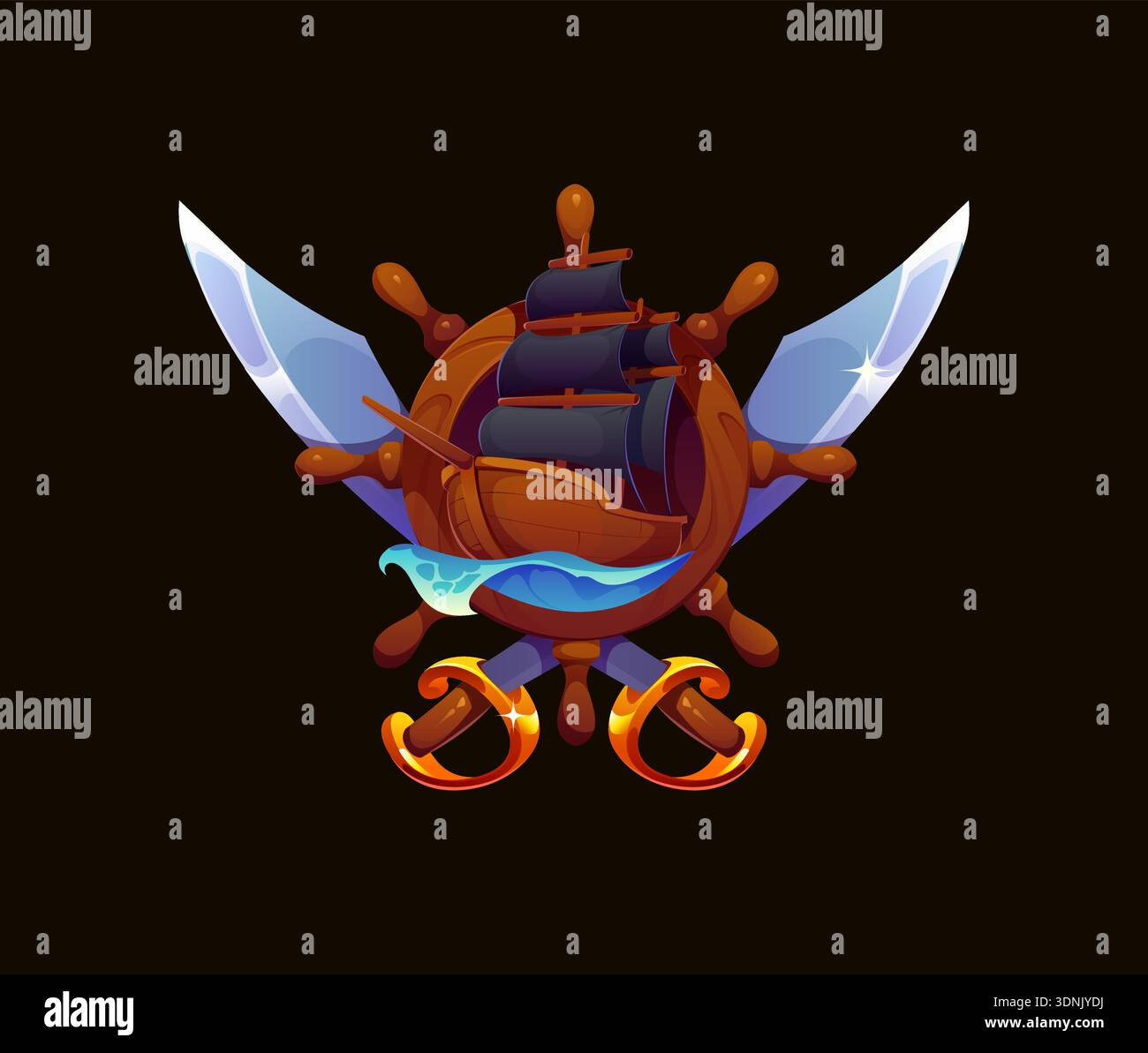 Historic water wheel Stock Vector Images - Alamy