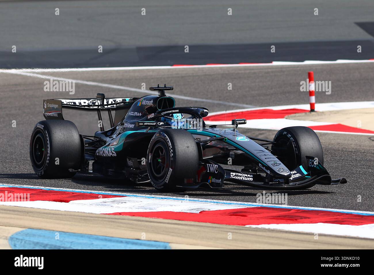 George Russell of Mercedes-AMG F1 Team on track during F1 Pre-Season ...