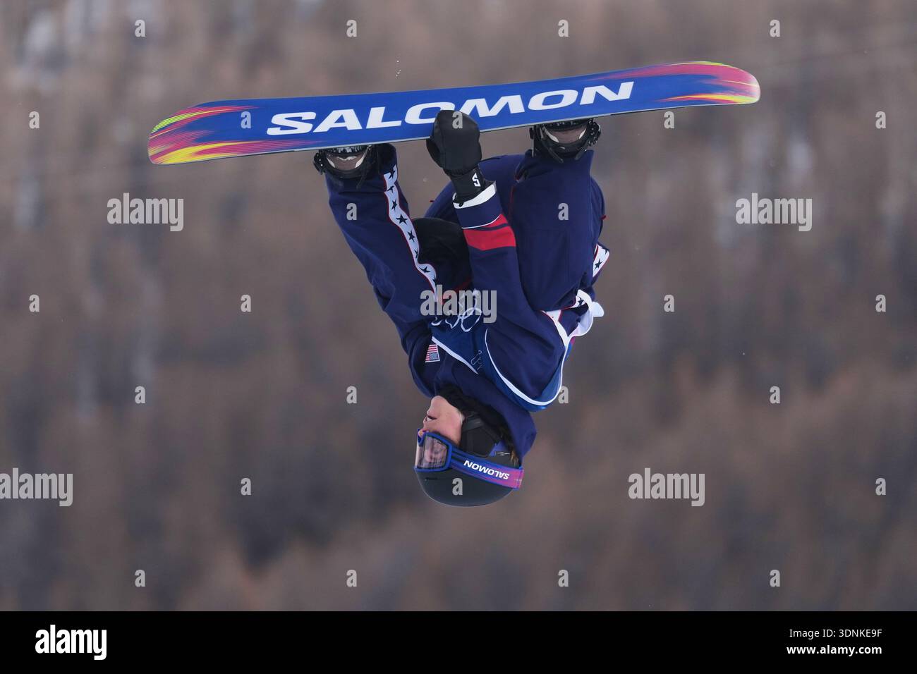 United States' Maddie Mastro competes during the women's snowboarding ...