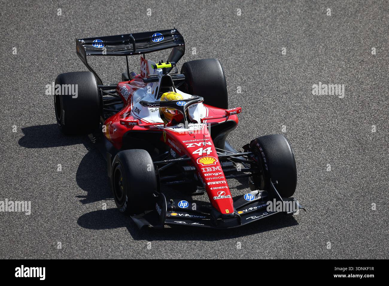 Lewis Hamilton of Scuderia Ferrari HP on track during F1 Pre-Season ...