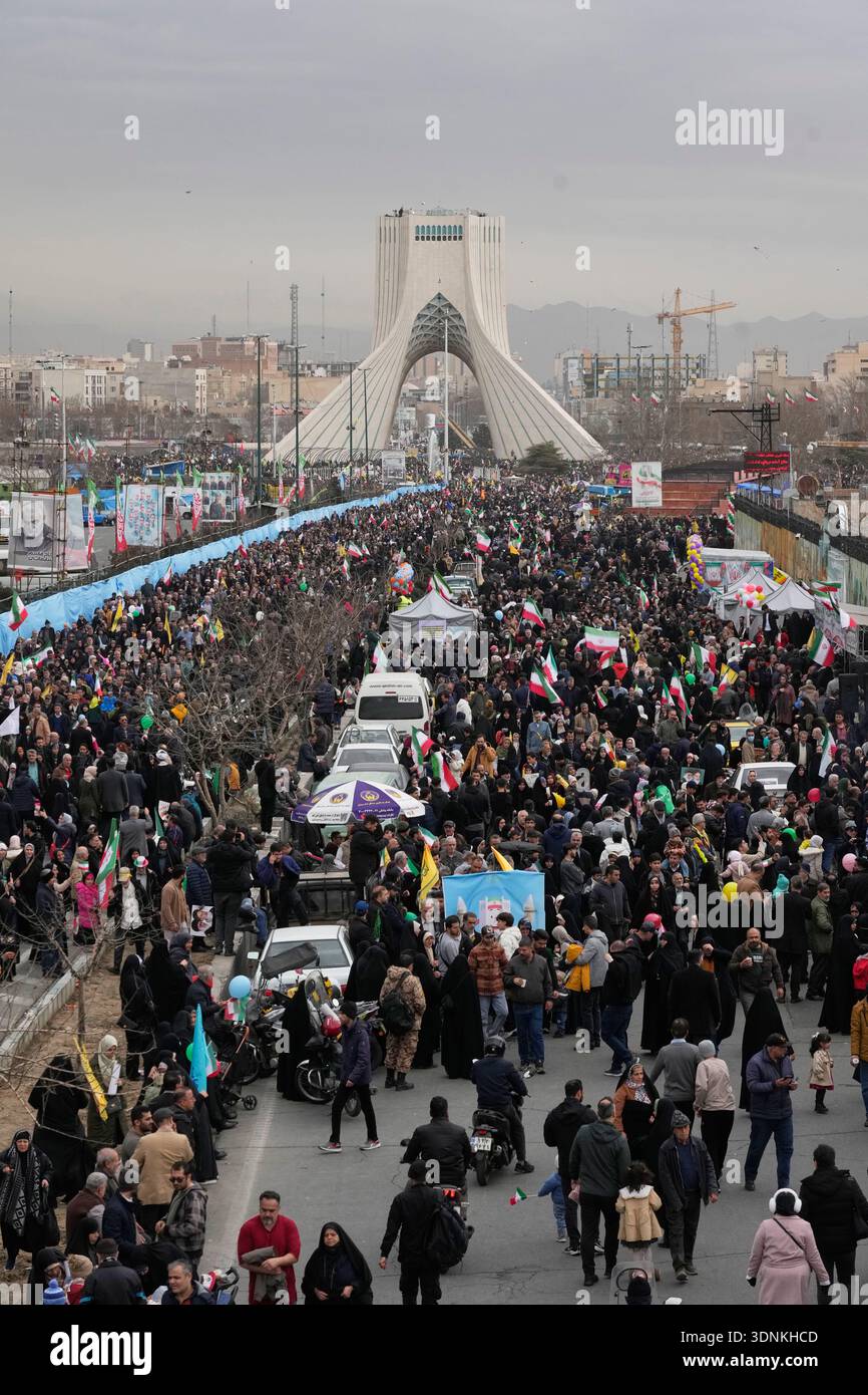 People attend an annual rally marking 1979 Islamic Revolution as the ...