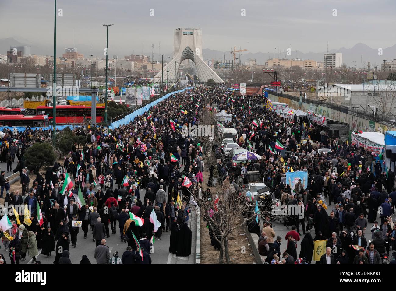 People attend an annual rally marking 1979 Islamic Revolution as the ...