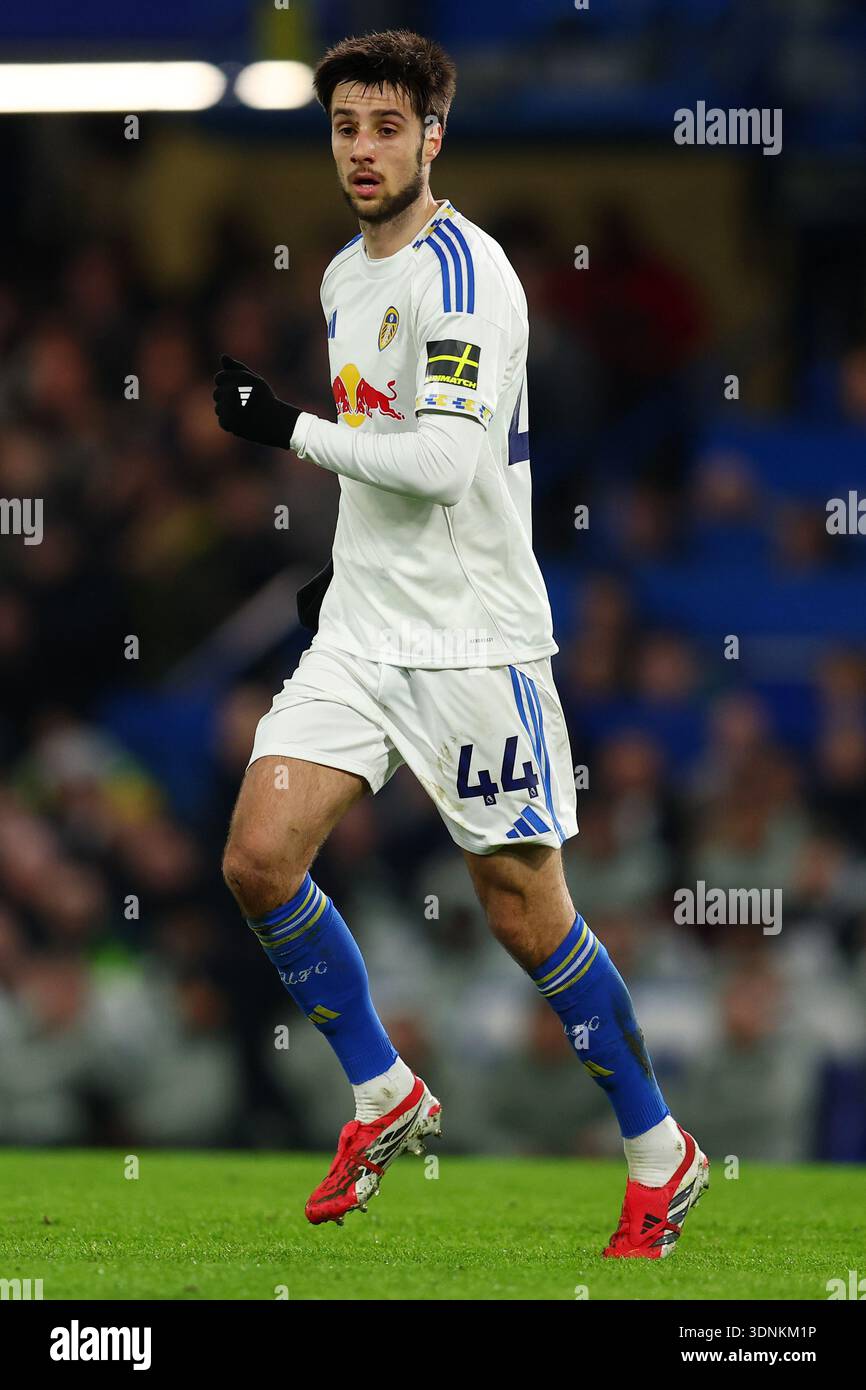 London, England, 10th February 2026. Ilia Gruev of Leeds United during ...