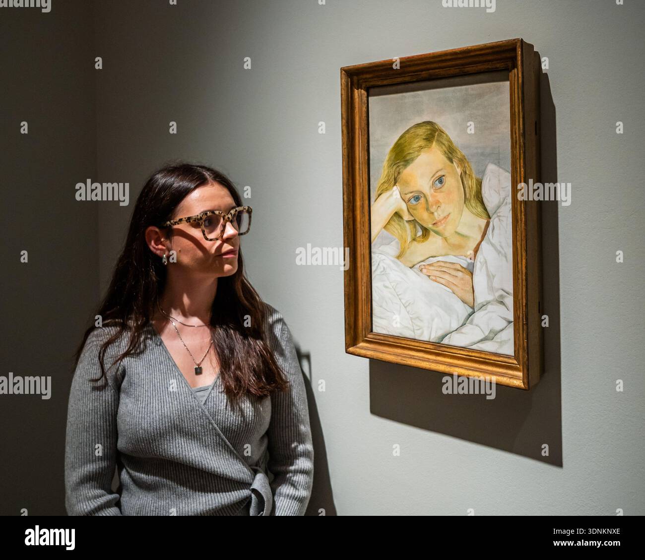 London, UK. 11th Feb, 2026. Girl in Bed, 1952 - Lucian Freud: Drawing ...