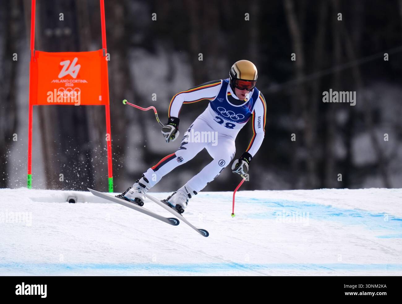 Germany's Simon Jocher during the Men's Alpine Skiing Super-G at the ...