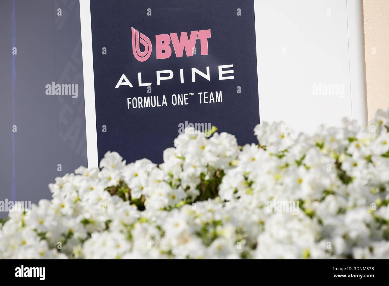 Alpine F1 Team logo during the Formula 1 Aramco pre-season testing 2026 ...