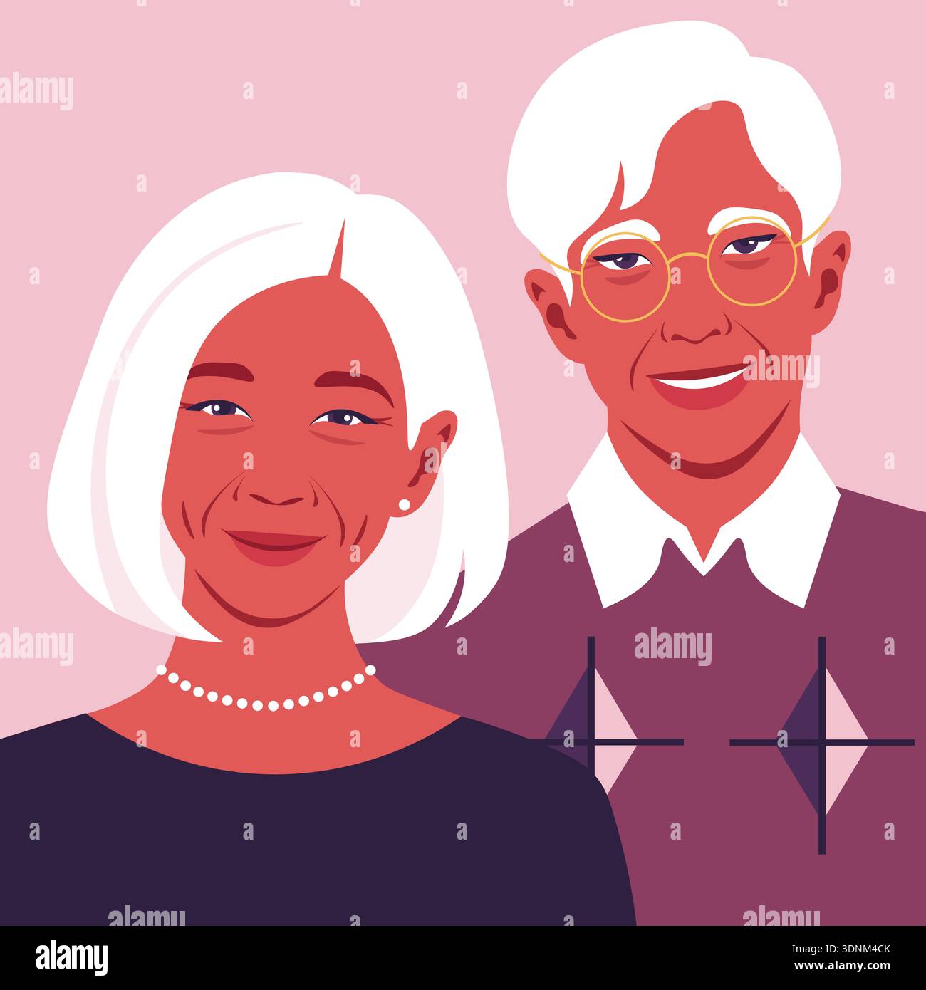 Couple asian business people Stock Vector Images - Alamy