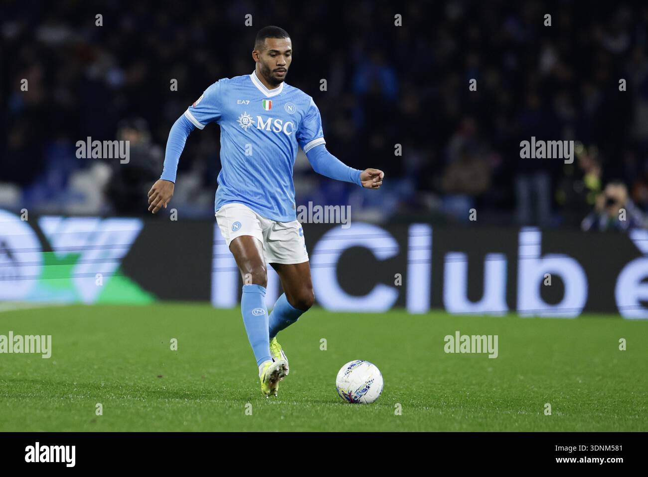Napoli's Brazilian defender Juan Jesus controls the ball during the ...