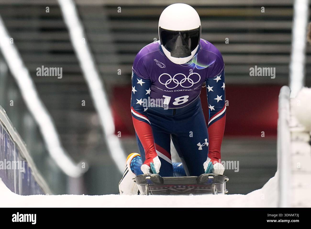United State's Daniel Barefoot arrives at the finish during a men's ...