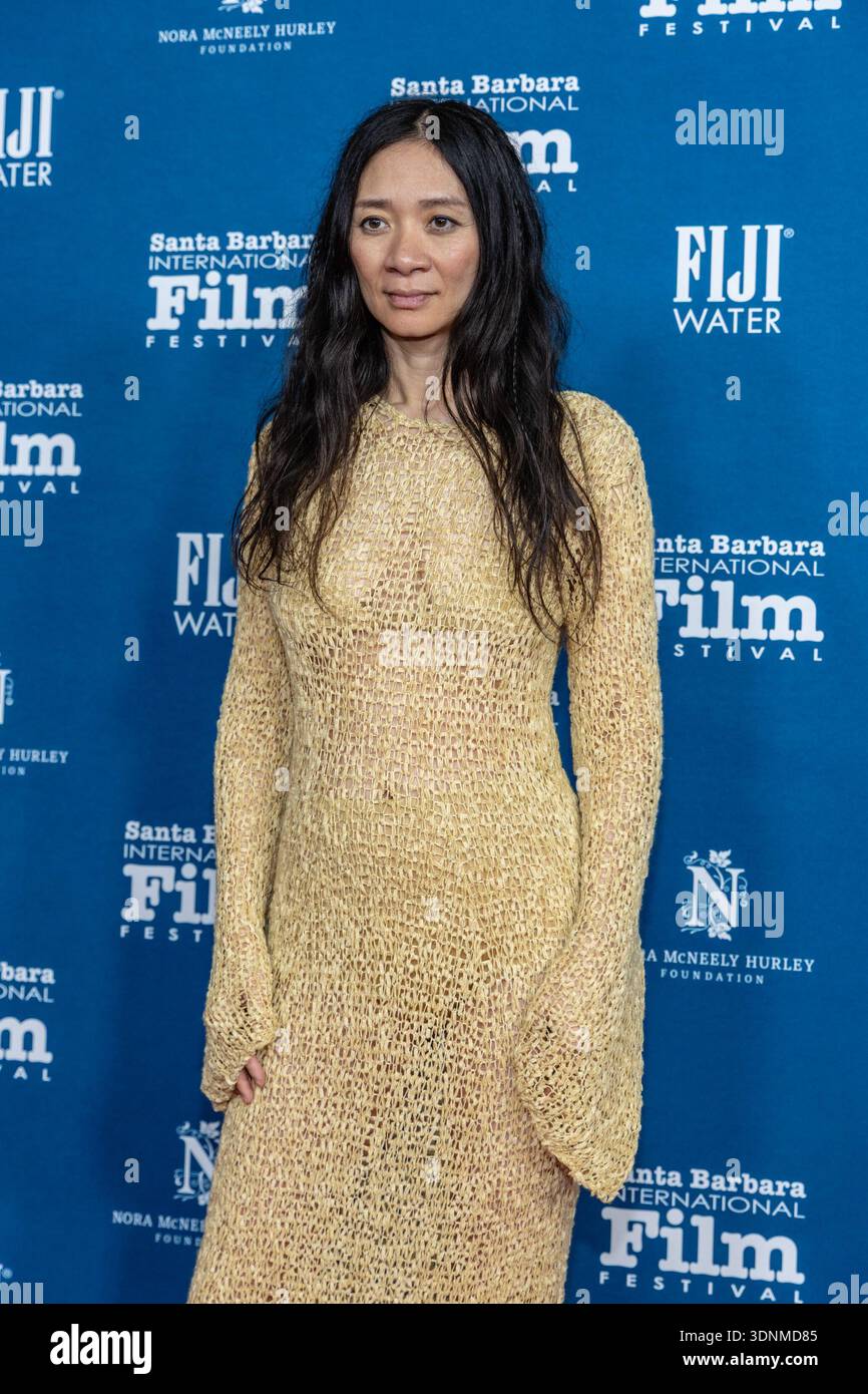 Chloé Zhao arrives at the 41st Santa Barbara International Film ...
