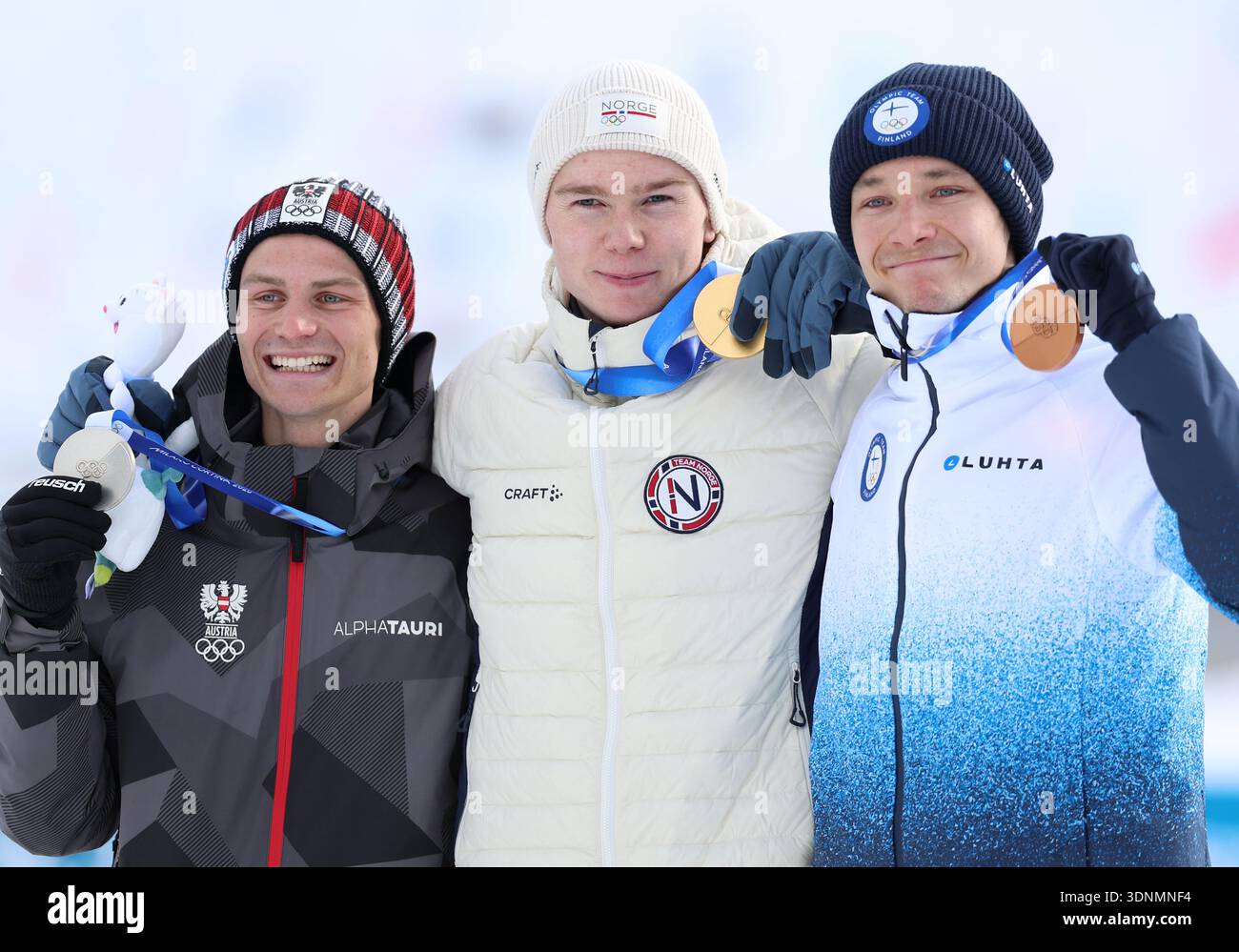 (L-R) Johannes LAMPARTER of Austria, silver, Jens Luraas OFTEBRO of ...