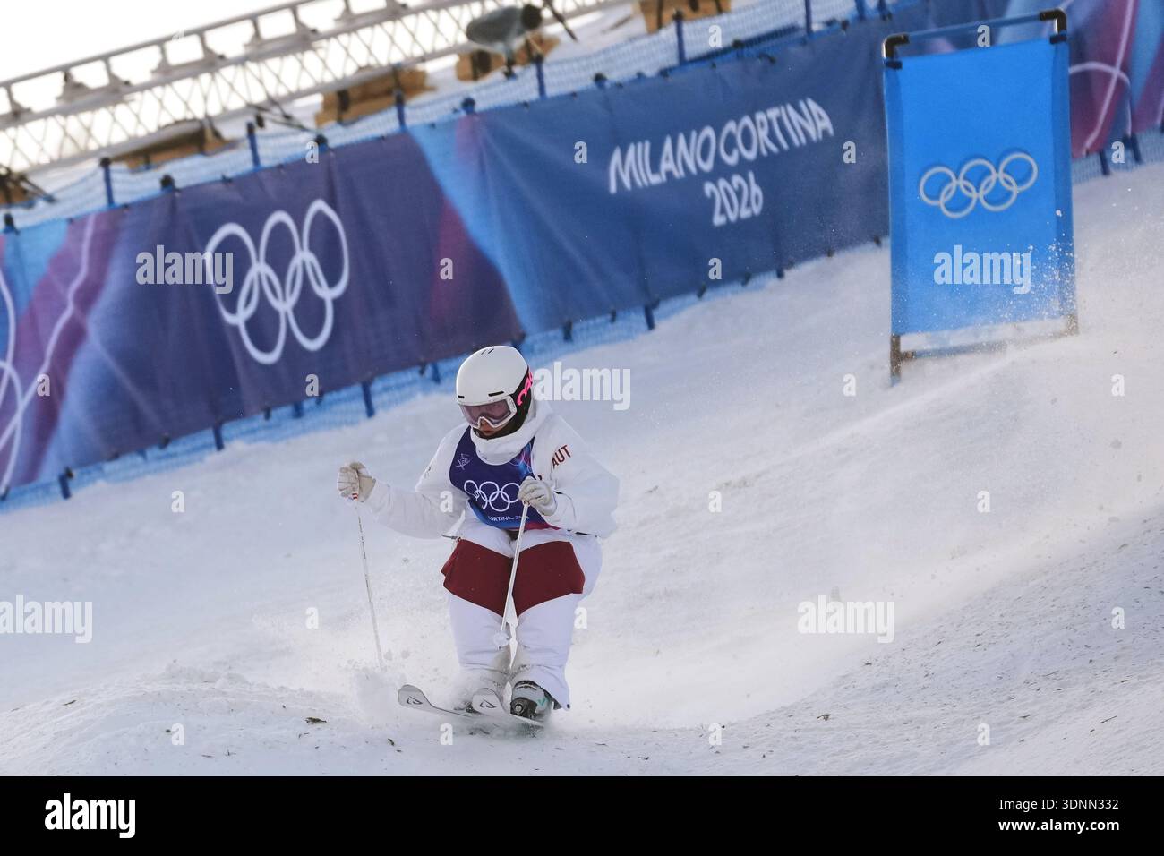 Austria's Avital Carroll competes during the women's freestyle skiing ...