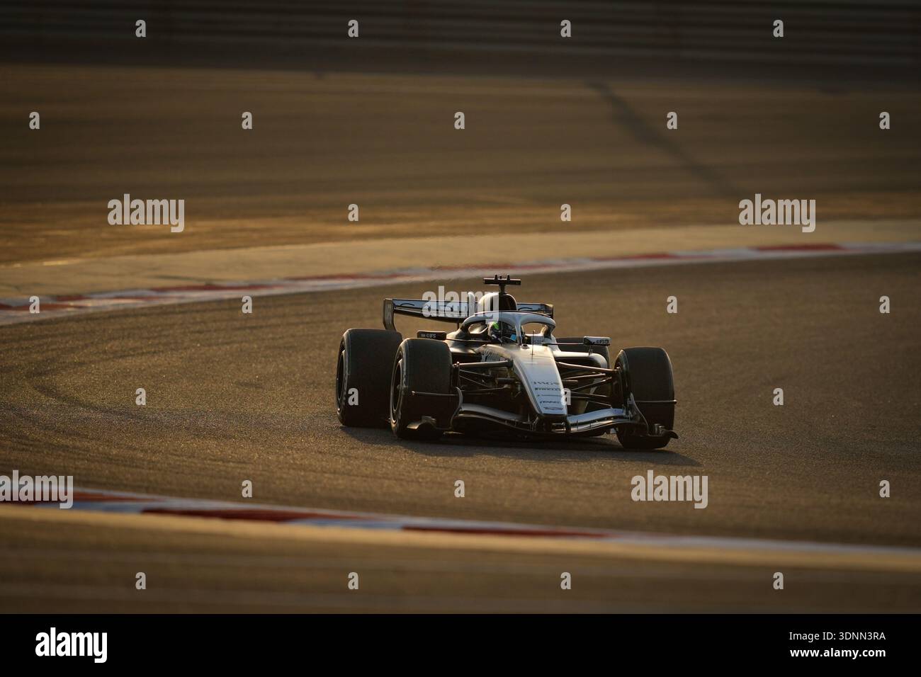 Cadillac driver Sergio Perez of Mexico steers his car during a Formula ...