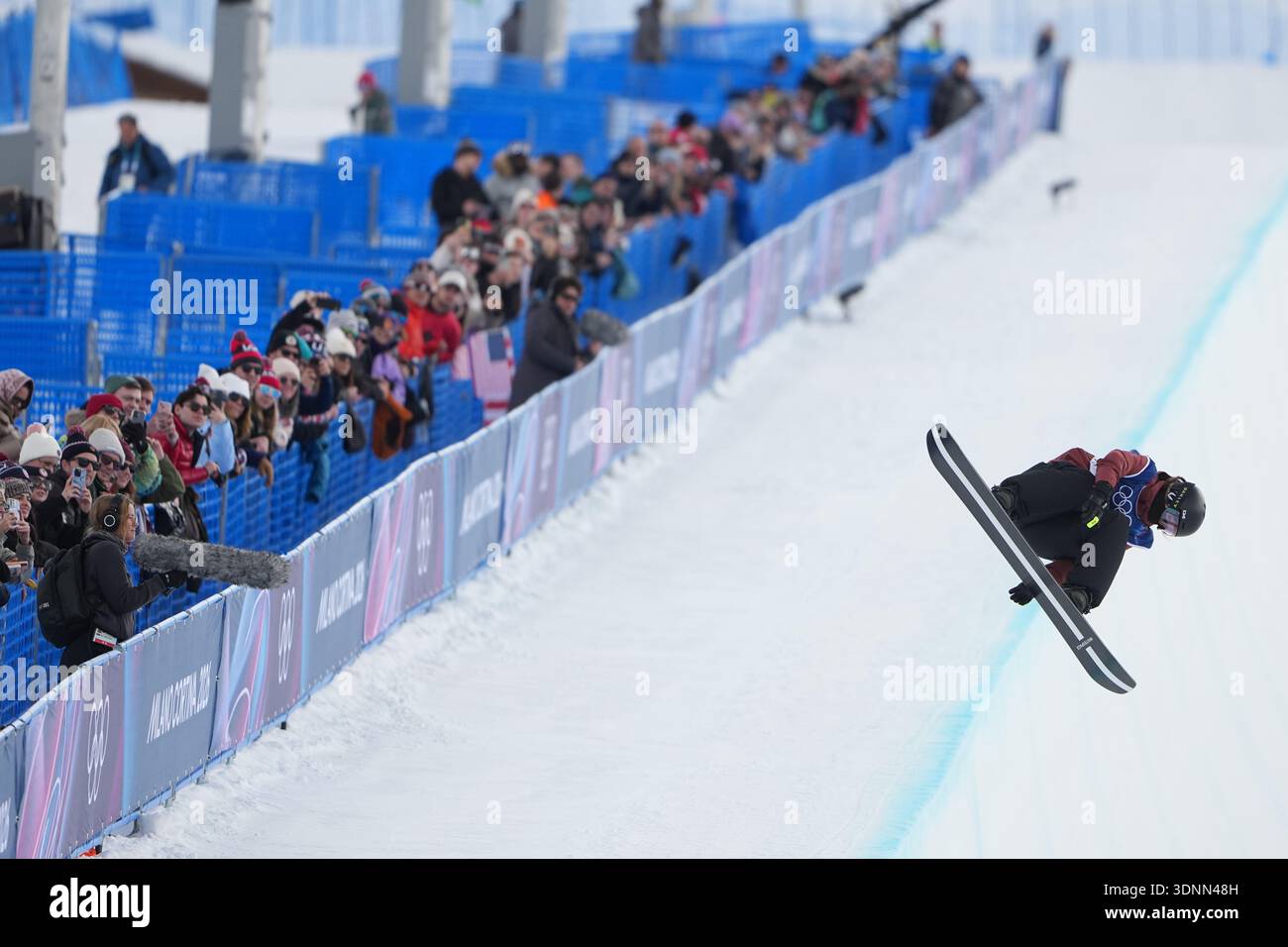 Germany's Leilani Ettel competes during the women's snowboarding ...