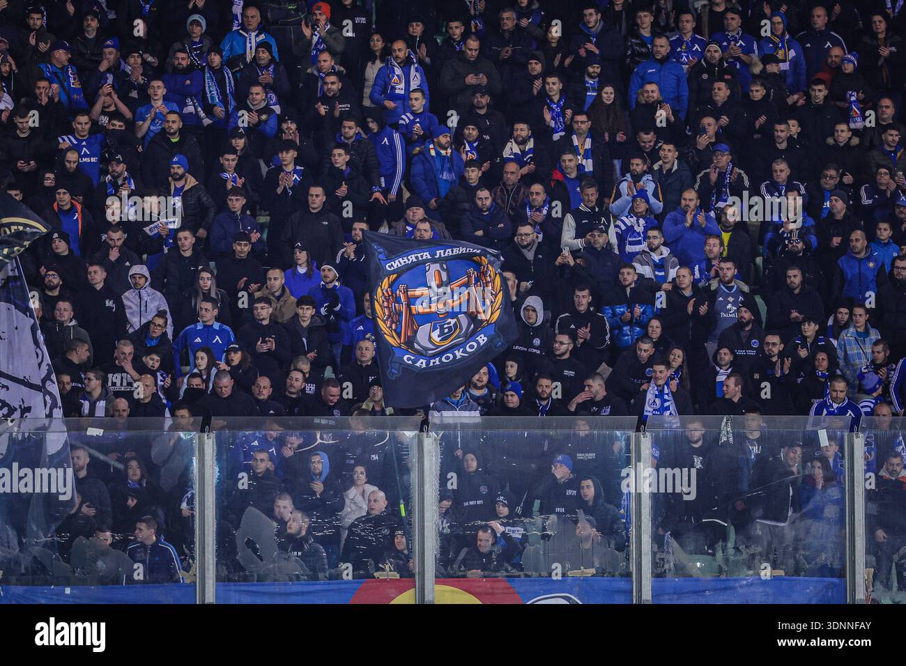 Razgrad, Bulgaria, 11th of February 2026, fans of PFC Levski at the ...