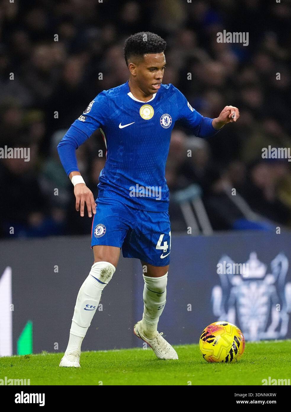 Chelsea's Estevao during the Premier League match at Stamford Bridge ...