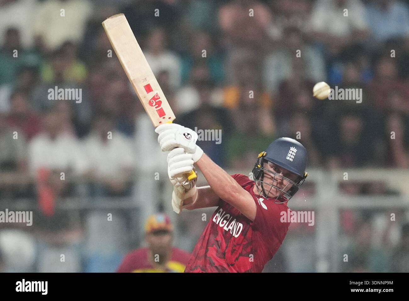 England's Sam Curran plays a shot during the T20 World Cup cricket ...