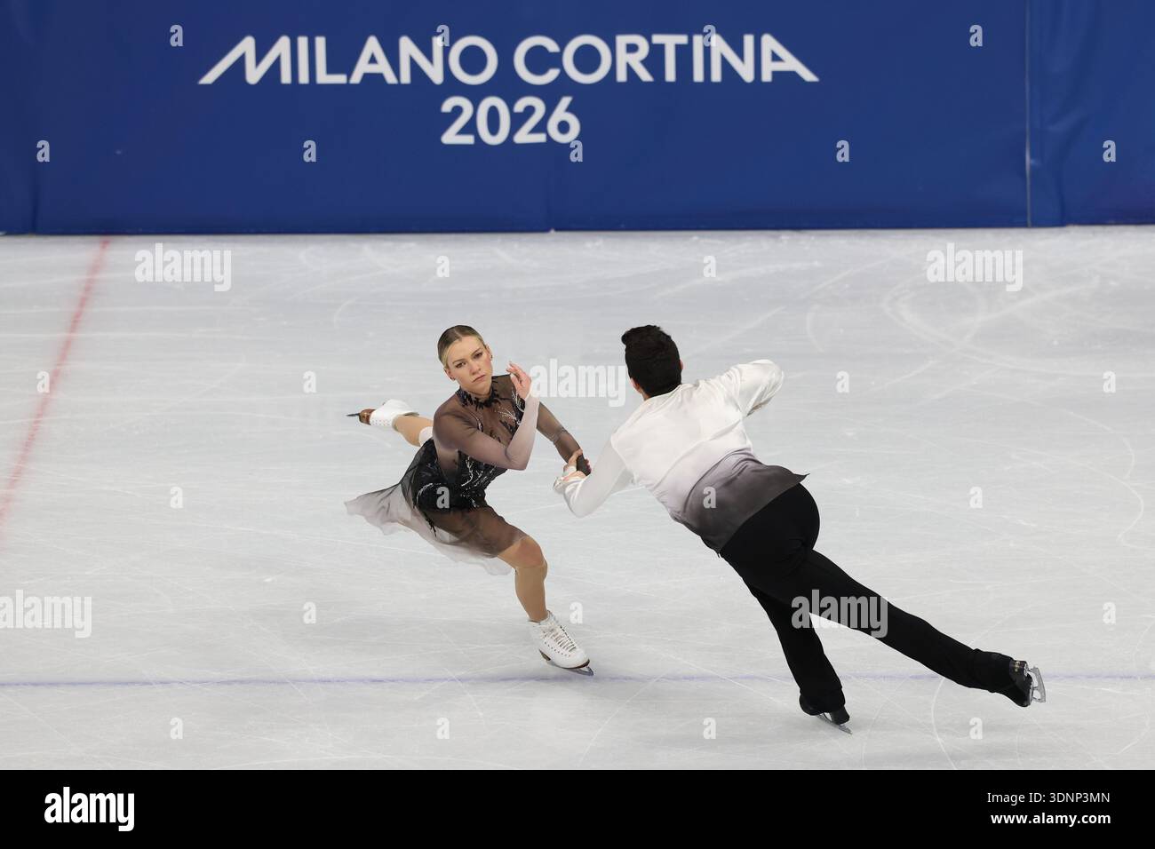 February 11, 2026, Milan, Lombardy, Italy: MARJORIE LAJOIE and ZACHARY ...