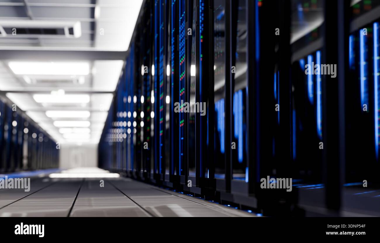 Futuristic data center environment hi-res stock photography and images ...