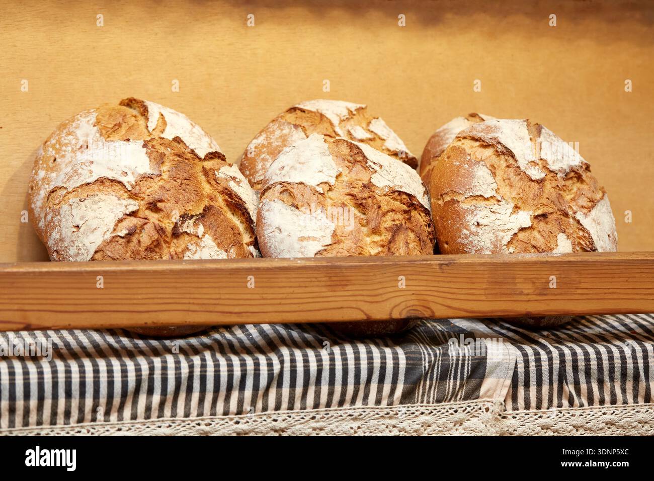 Three loaves artisanal bread hi-res stock photography and images - Alamy