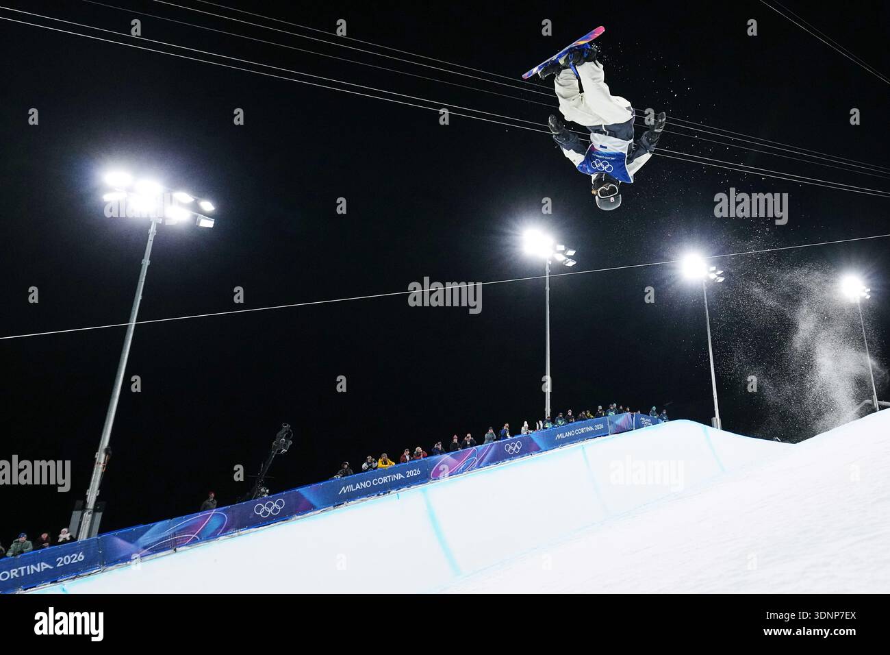 Japan's Ryusei Yamada competes during the men's snowboarding halfpipe ...