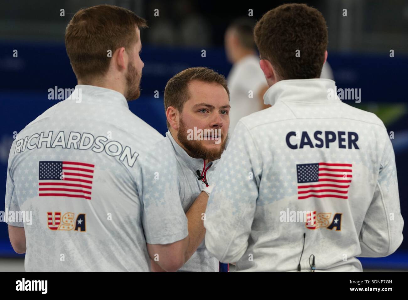 United States' Luc Violette, center, Daniel Casper, right, and Ben ...