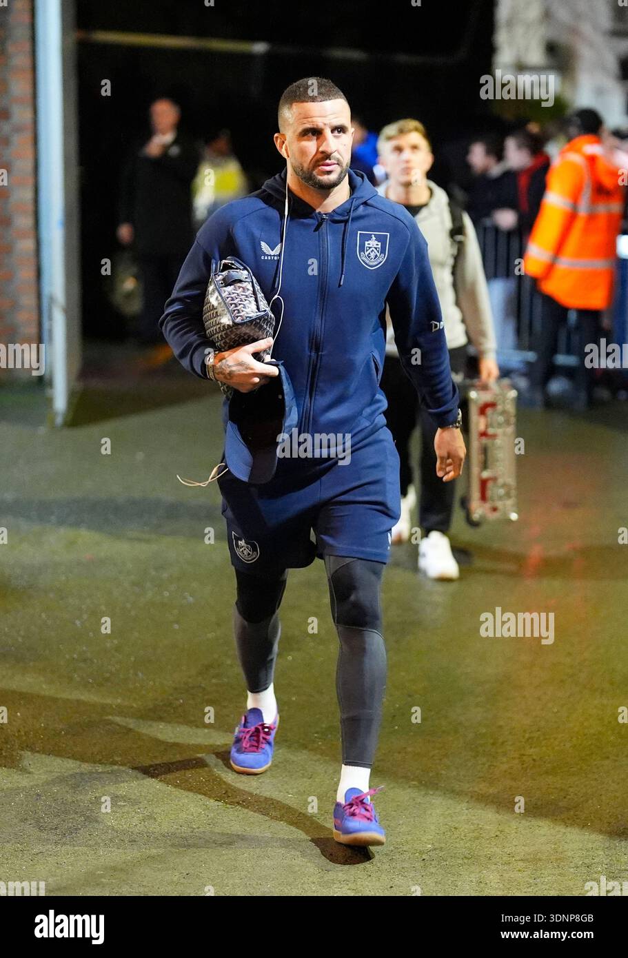 Burnley's Kyle Walker arrives ahead of the Premier League match at ...