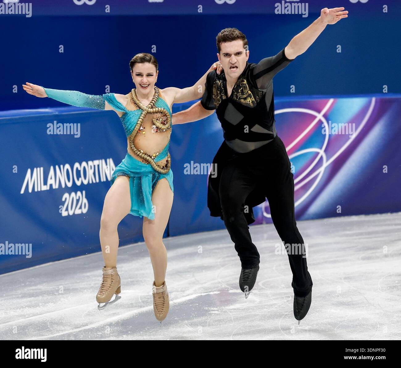 Marie-jade Lauriault and Romain Le Gac of Canada compete during the Ice ...