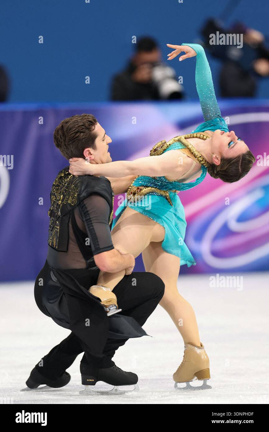 Marie-Jade Lauriault and partner Romain le Gac of Team Canada compete ...