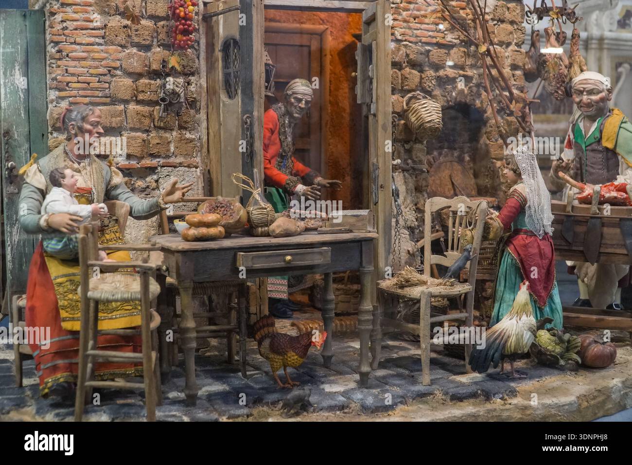 Neapolitan Nativity Scene / Presepe Napoletano. Highly detailed artisan ...