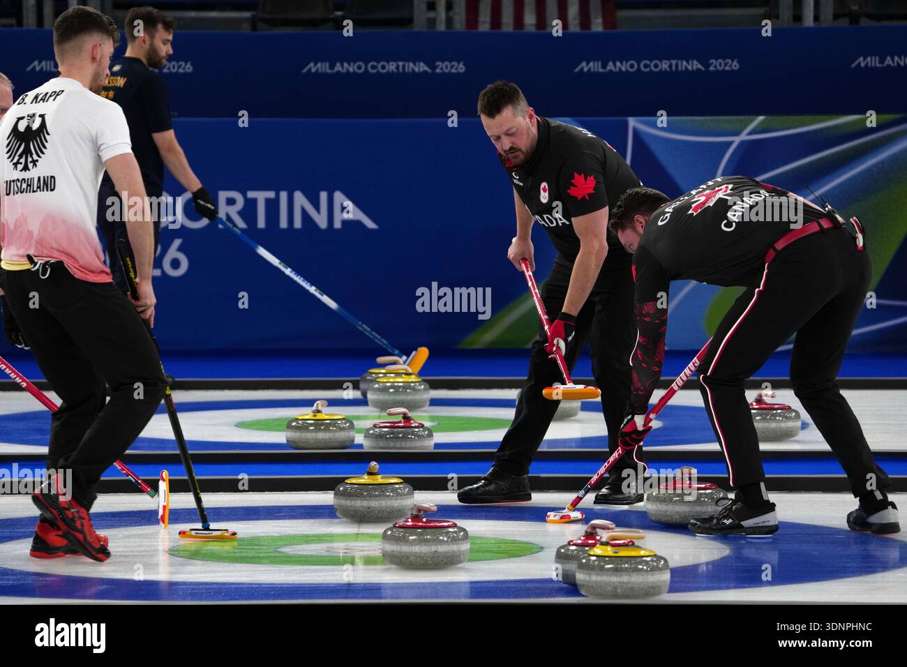 Canada's Brett Gallant, right, and Ben Hebert, left, and Germany's ...