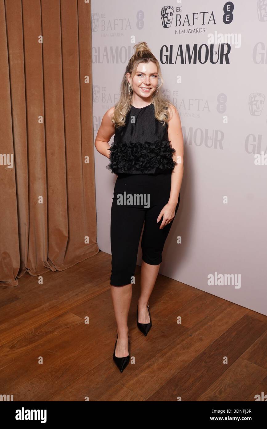 Jodie Bryant speaking to guests during a reception to highlight the ...