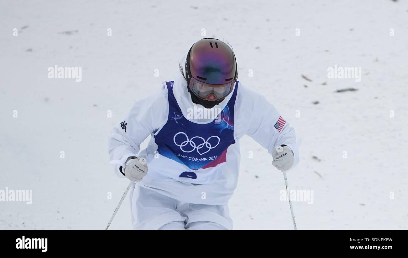 United States' Tess Johnson competes during the women's freestyle ...