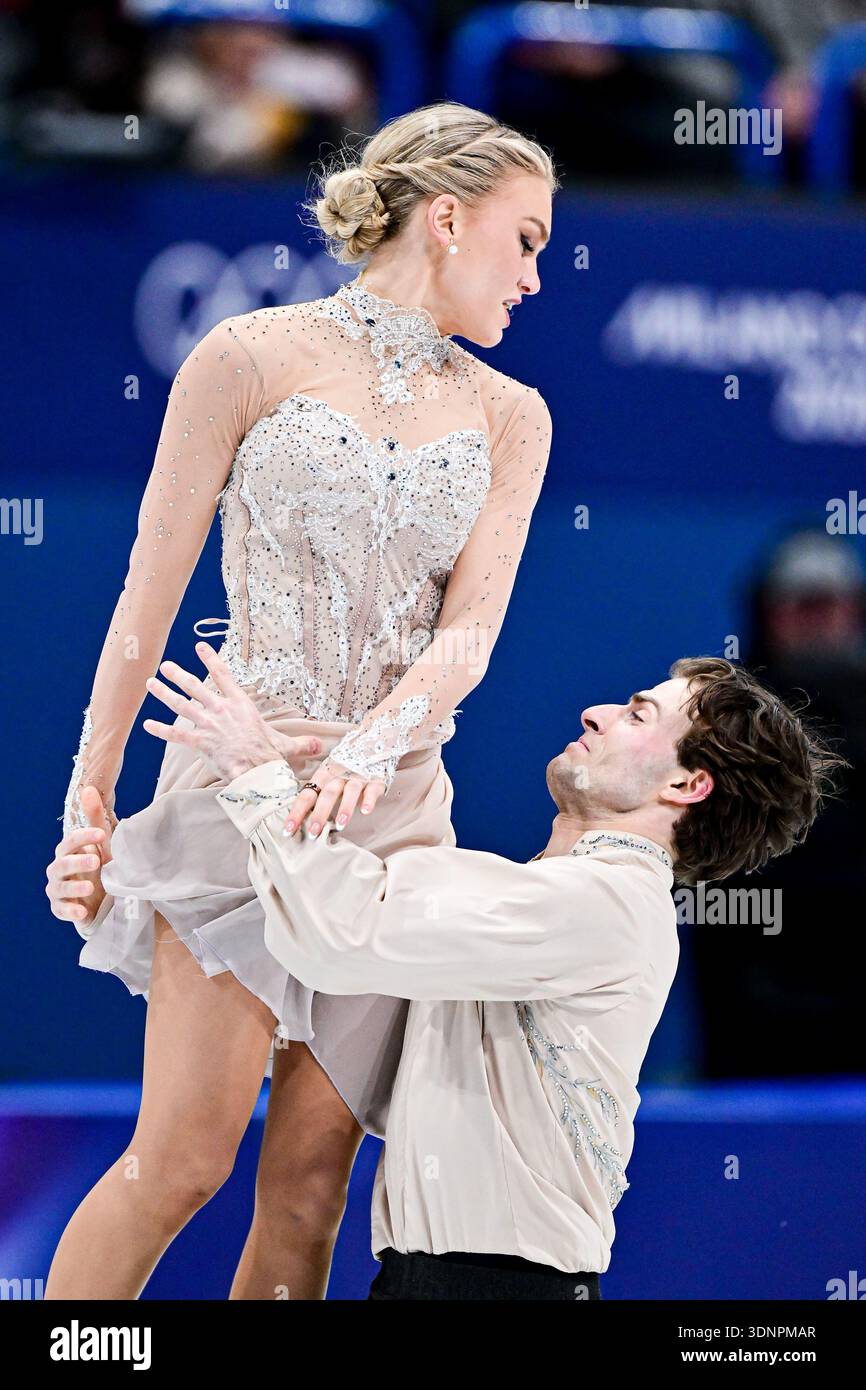 Phebe BEKKER & James HERNANDEZ (GBR), during Ice Dance Free Dance, at ...