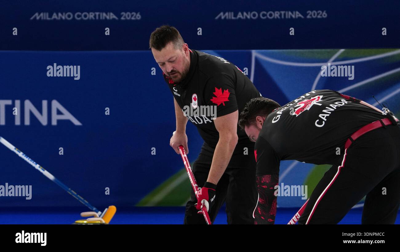 Canada's Brett Gallant, right, and Ben Hebert, left, and Germany's ...