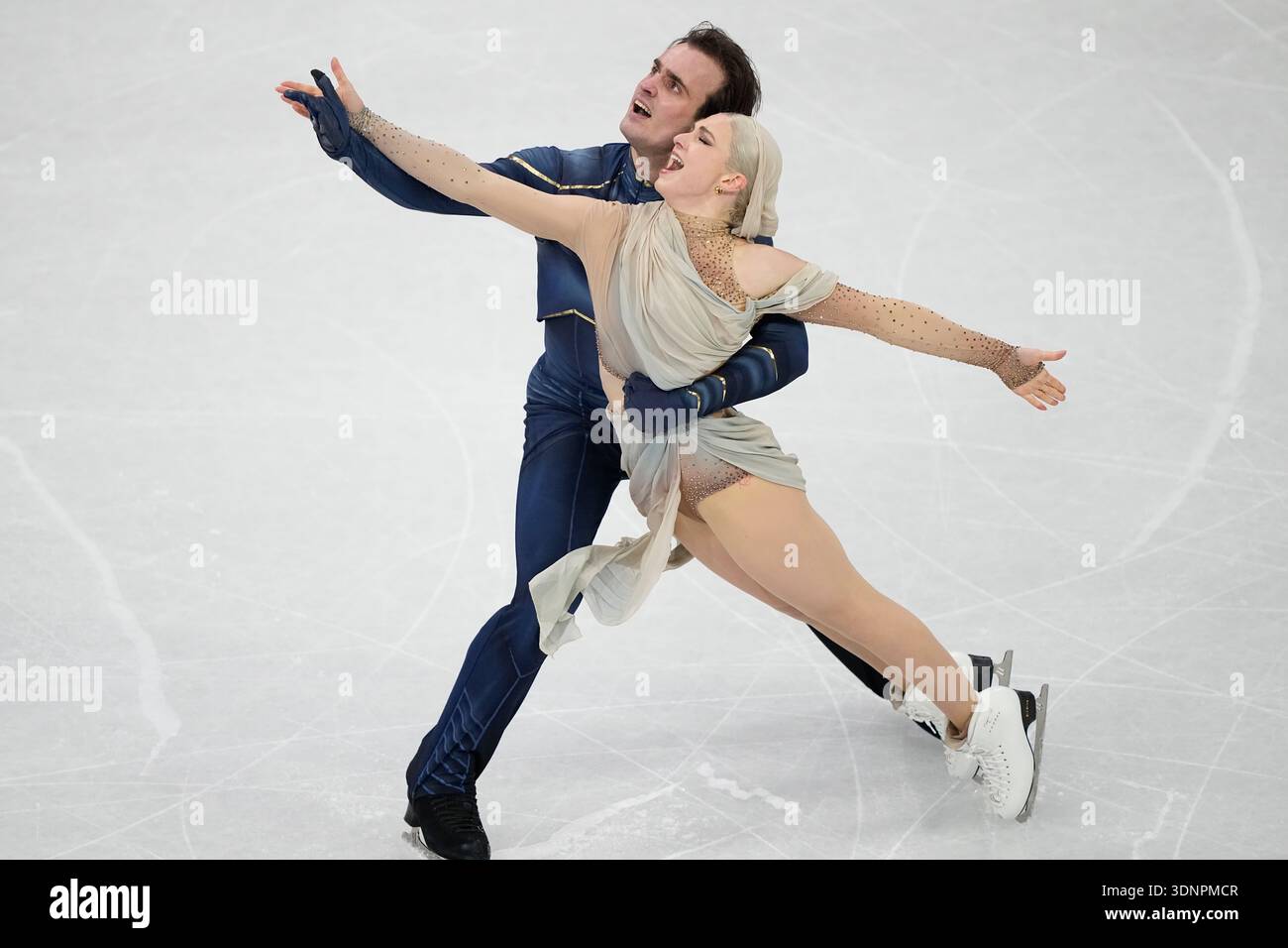 Olivia Smart and Tim Dieck of Spain compete during the ice dancing free ...