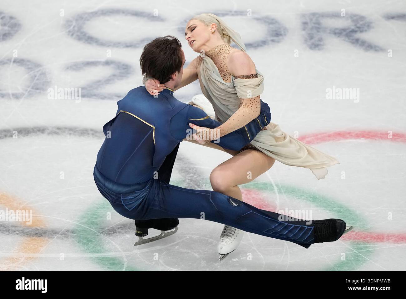 Olivia Smart and Tim Dieck of Spain compete during the ice dancing free ...