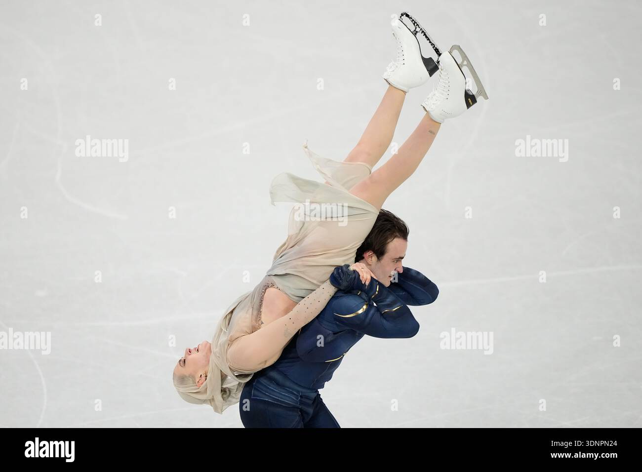 Olivia Smart and Tim Dieck of Spain compete during the ice dancing free ...