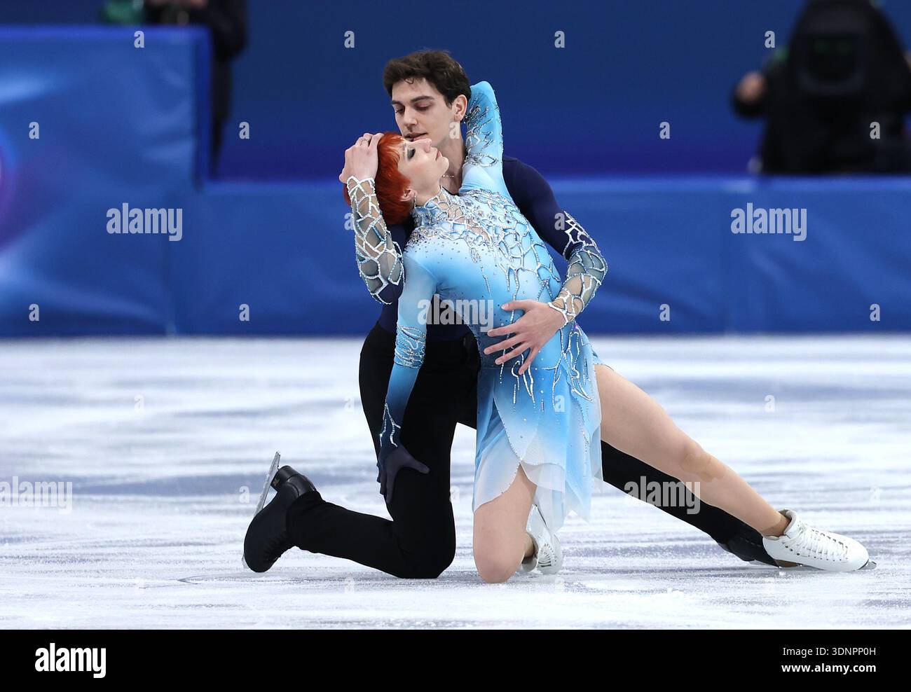 France's Evgeniia Lopareva and Geoffrey Brissaud during the Figure ...
