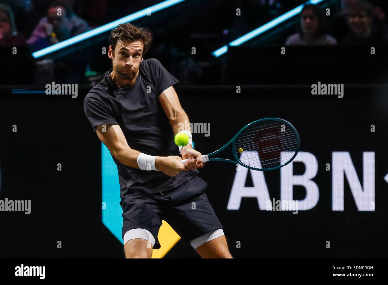 Quentin Halys in action against Tallon Griekspoor during the ABN AMRO ...