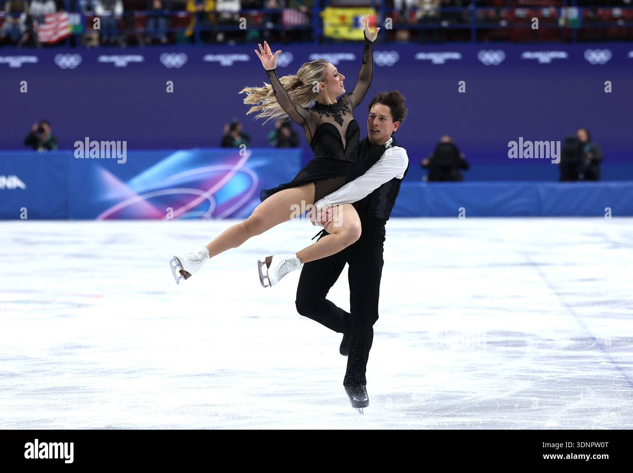 USA's Emilea Zingas and Vadym Kolesnik during the Figure Skating ice ...