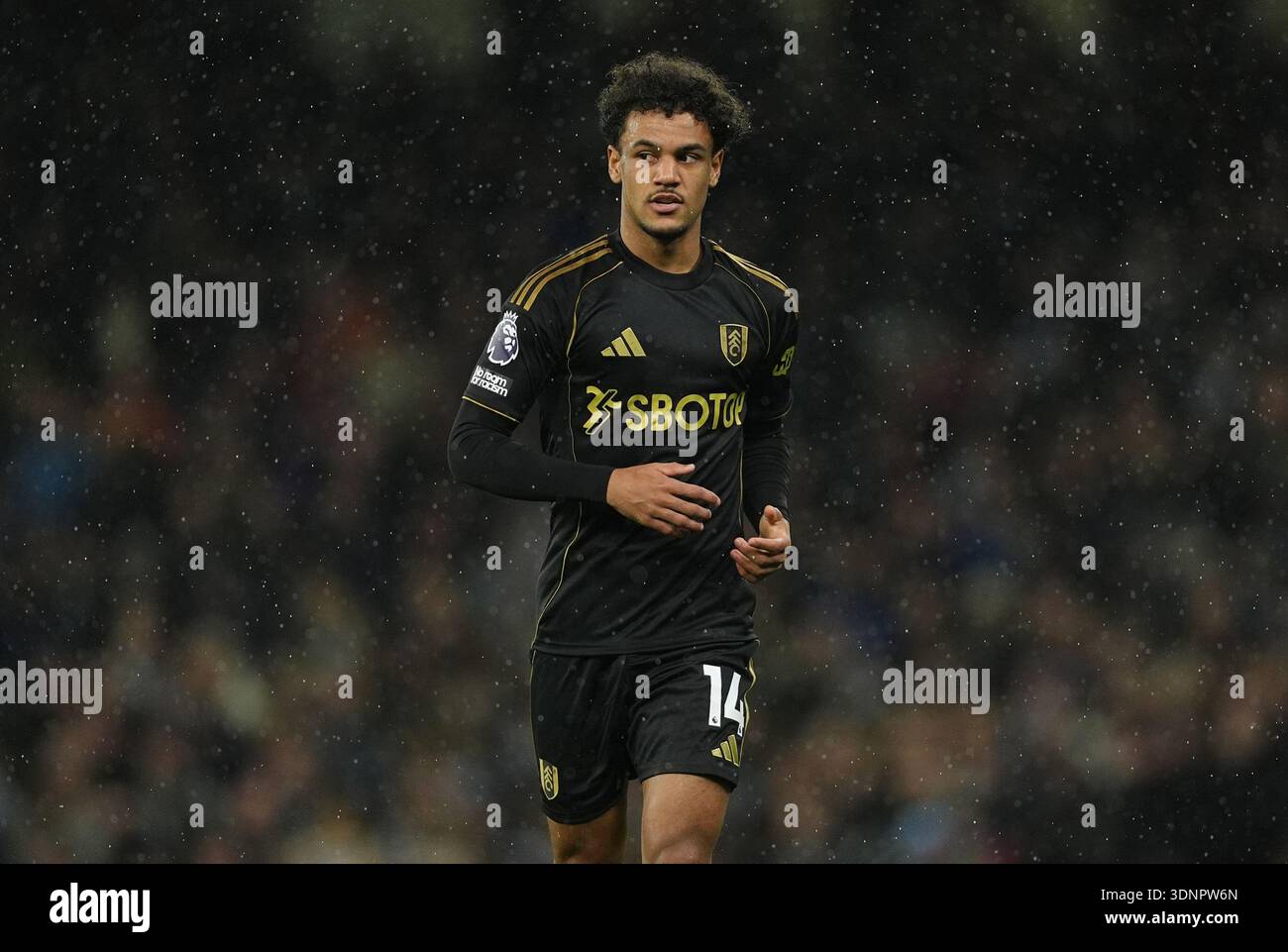 Fulham's Oscar Bobb during the Premier League match at the Etihad ...