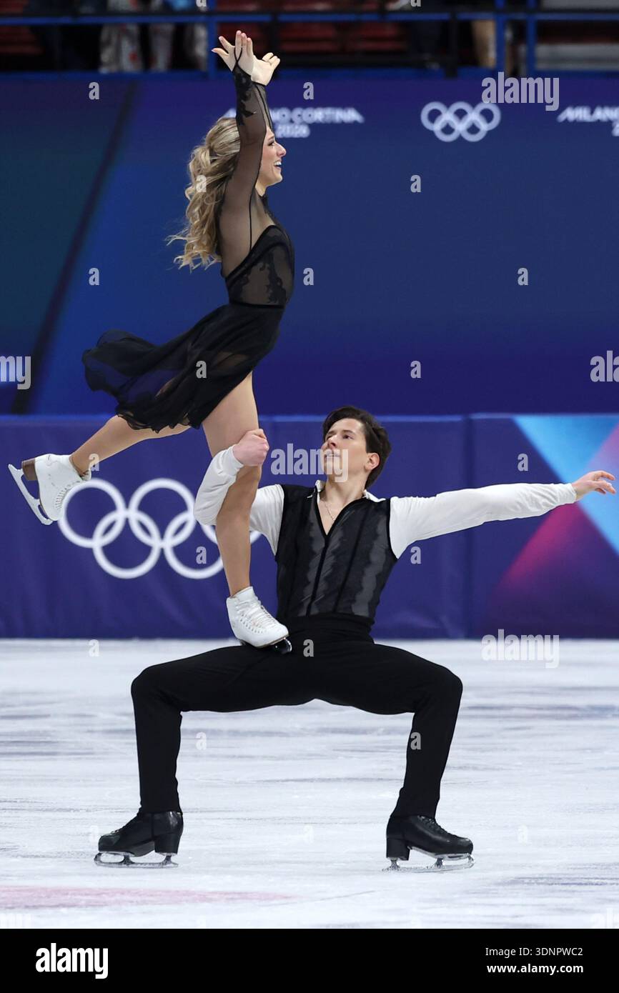 Emilea Zingas / Vadym Kolesnik (USA) during the Olympic Winter Games ...