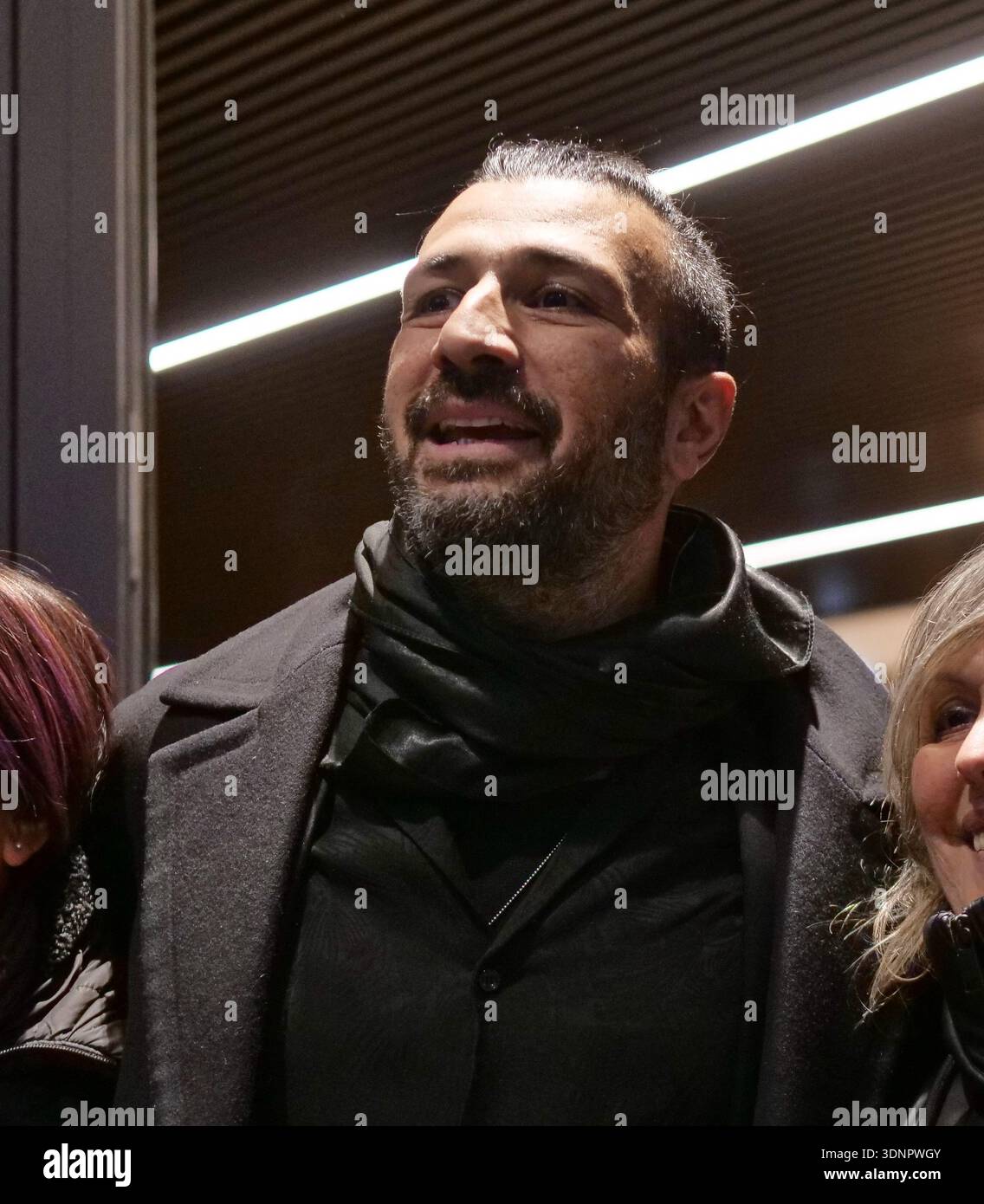 Emanuele Spedicato of Negramaro meets fans before the concert at the ...