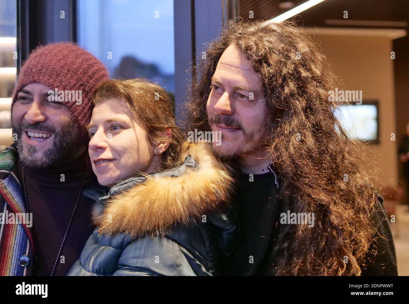 Giuliano Sangiorgi and Ermanno Carlà of Negramaro meet fans before ...
