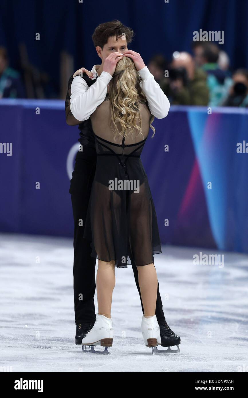 Emilea Zingas / Vadym Kolesnik (USA) during the Olympic Winter Games ...