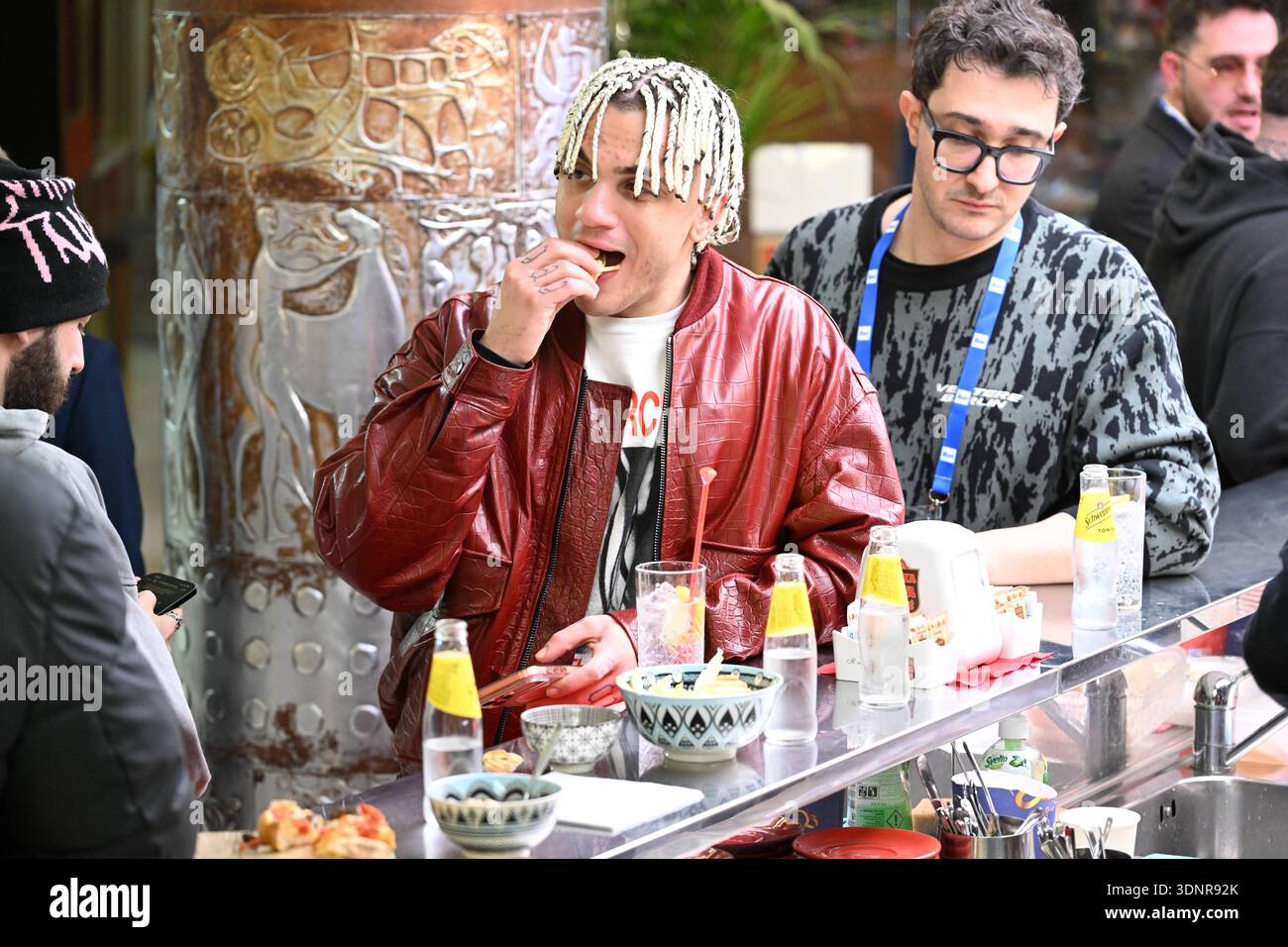 Sanremo: 76th Italian Song Festival. Fifth day of rehearsals. Pictured ...