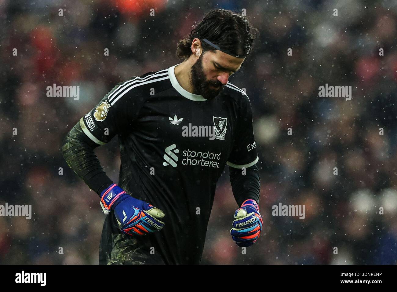 Liverpool goalkeeper Alisson Becker during the Premier League match ...