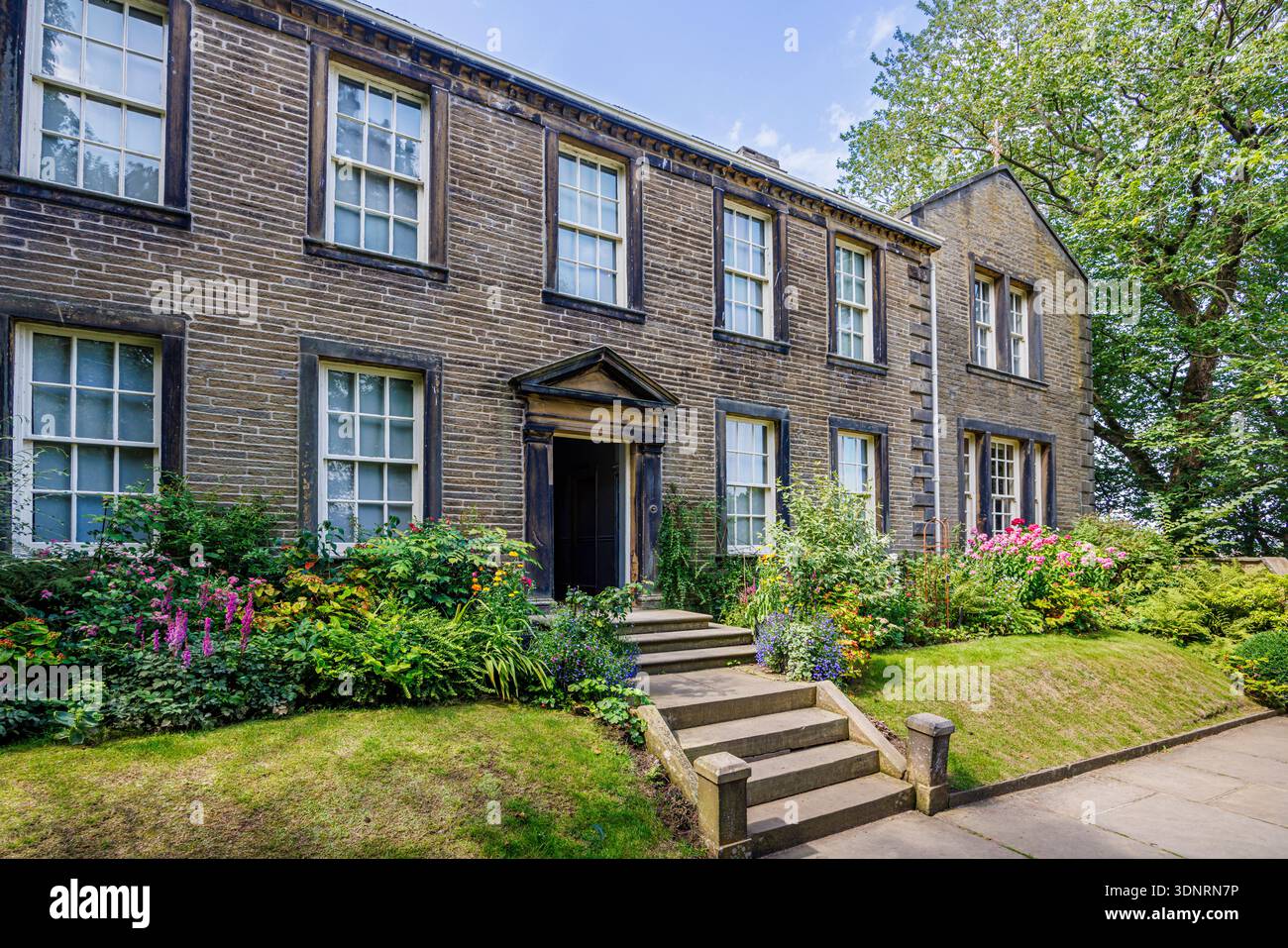 The Bronte Parsonage Museum in Haworth, a village in West Yorkshire, a ...
