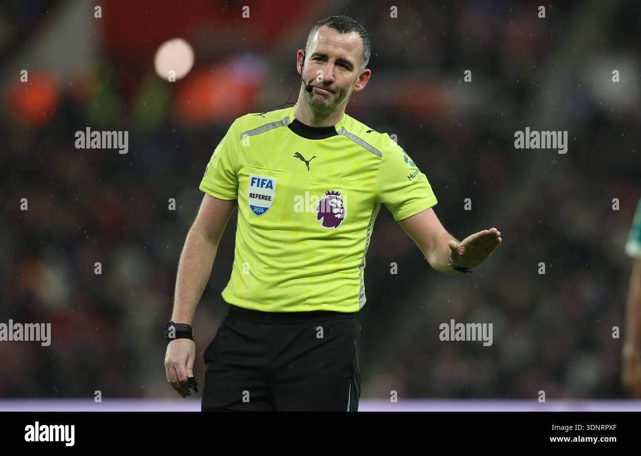 Referee Chris Kavanagh during the Premier League match between ...